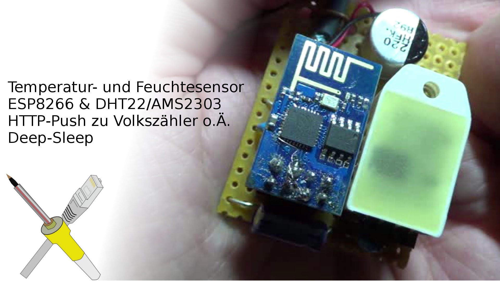 BitBastelei #190 – ESP8266 & AMS2302 WLAN-Temperatur- und Feuchtesensor ...